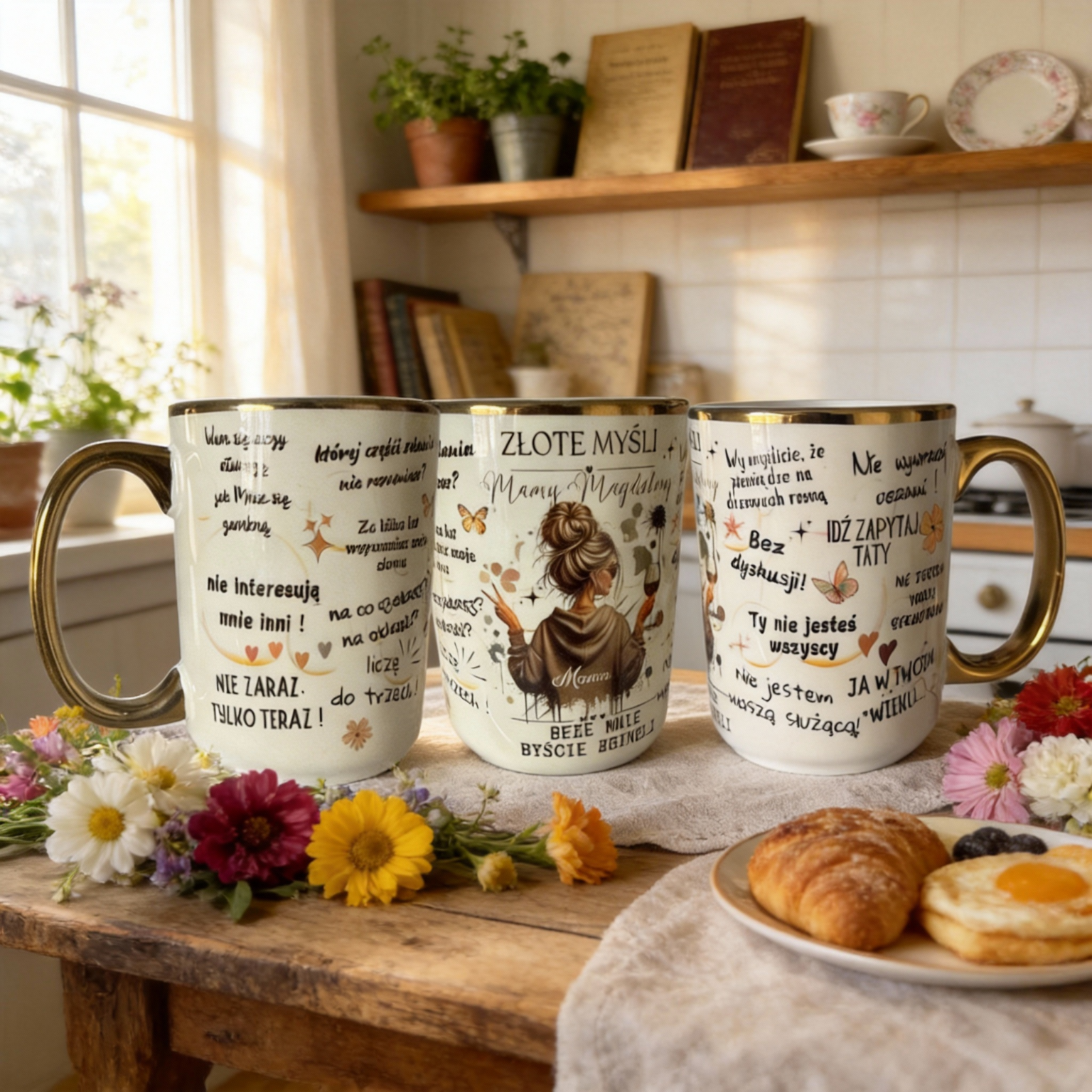 ☕ Kubek „Złote Myśli Mamy” – personalizowany - Designlab